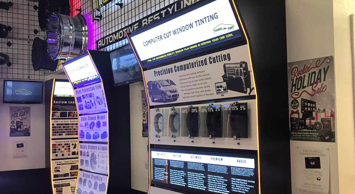 Interactive Window Tint Displays - Tunes-N-Tint